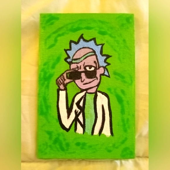 Art | Rick Morty Rick Painting | Poshmark